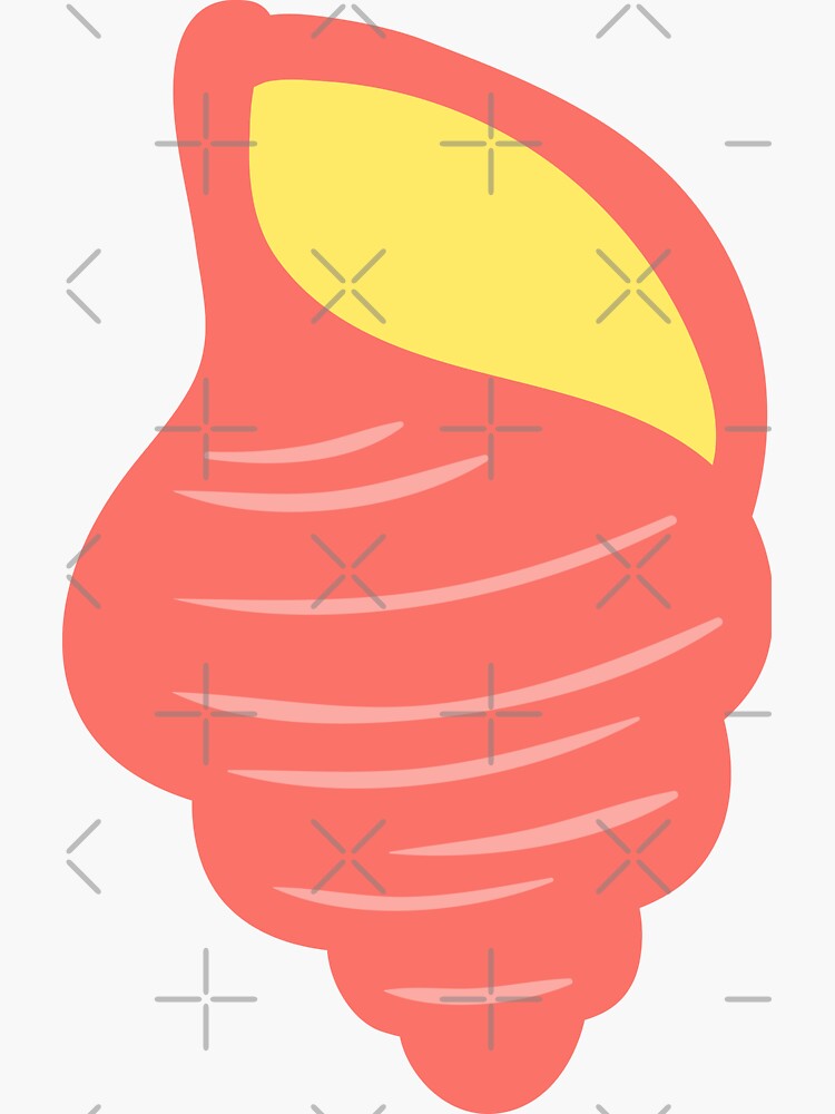 "The Mighty Conch Shell" Sticker for Sale by Alittleredshop | Redbubble