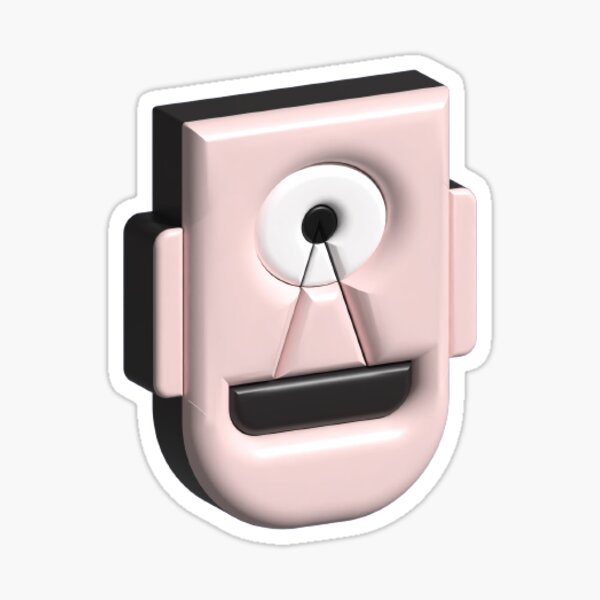 "face with one eye" Sticker for Sale by kushalart | Redbubble