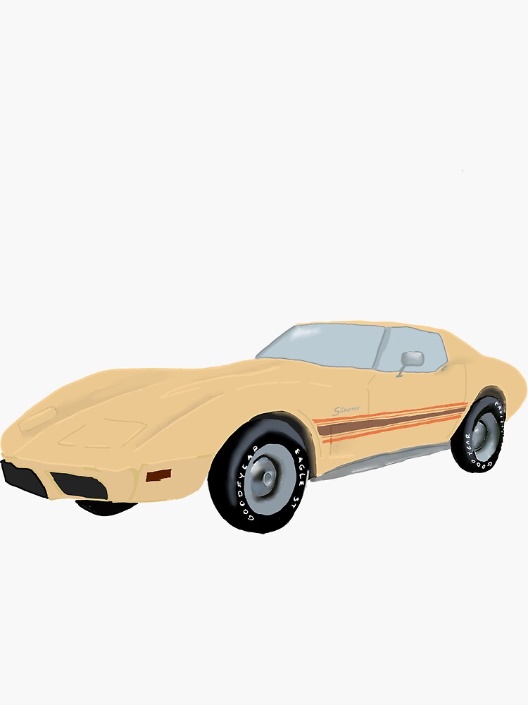 "1976 Car " Sticker for Sale by JustDoodles0 | Redbubble