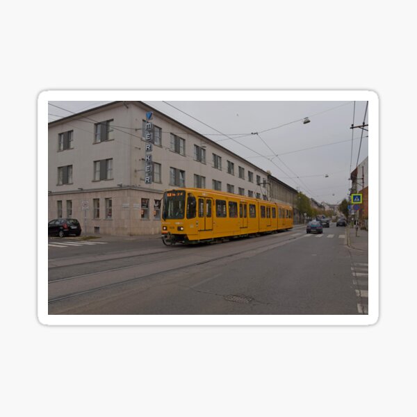 "Budapest Tram" Sticker for Sale by Scenebyrail | Redbubble