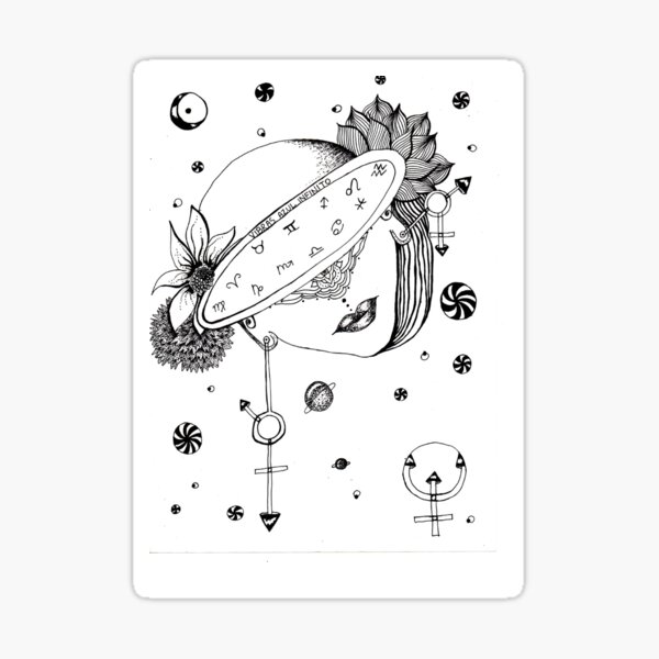 "infinite blue vibes" Sticker for Sale by chinindia | Redbubble