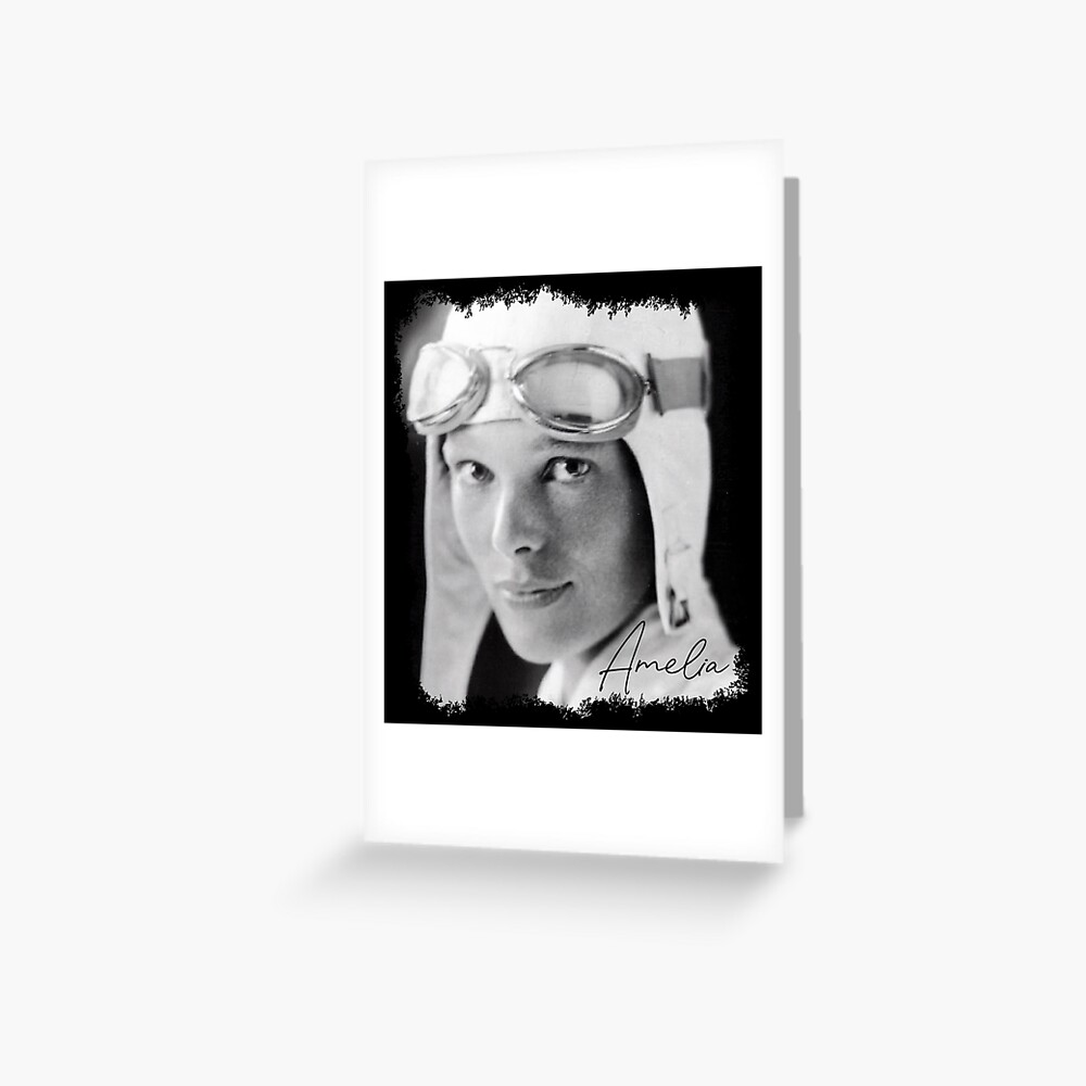 "Amelia Earhart B&W" Sticker for Sale by historeetees1 | Redbubble
