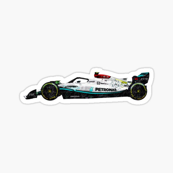 "Lewis Hamilton F1 2022 Mercedes Car Art" Sticker for Sale by d25bev ...