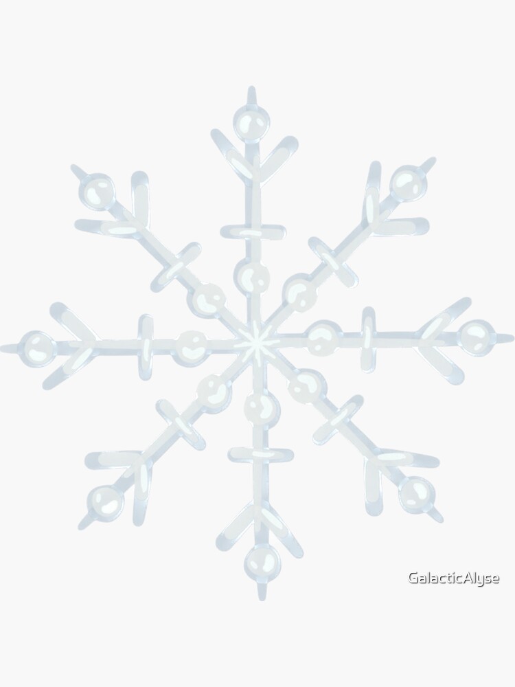 "'Snowflake’" Sticker for Sale by GalacticAlyse | Redbubble