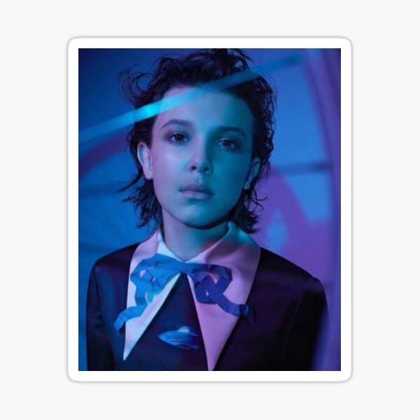 "Milly Bobby Brown Stranger Things" Sticker by livclxrk | Redbubble