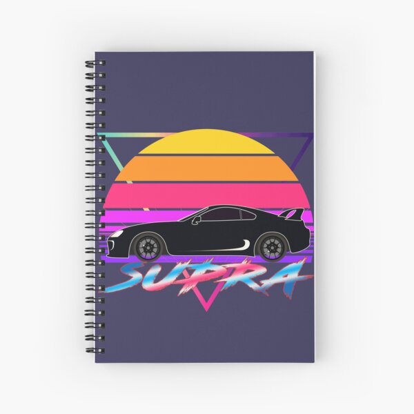 "Retro Synthwave Vaporwave 80s Style Design - Car - Toyota Supra ...