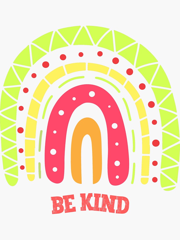 "Be Kind Rainbow" Sticker for Sale by bytehub | Redbubble