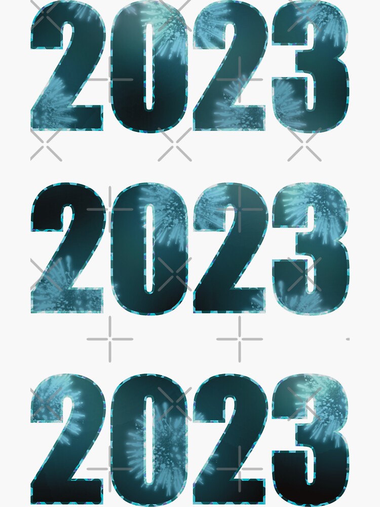 "2023" Sticker for Sale by SheeshStickerz | Redbubble