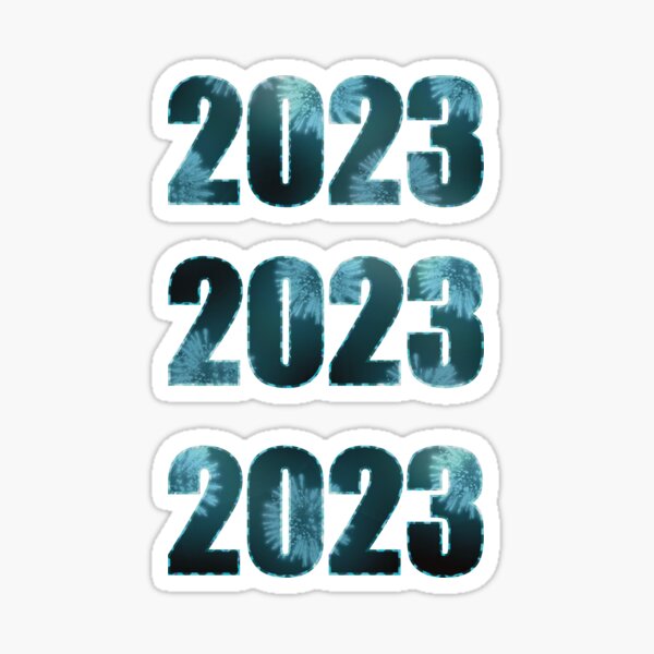 "2023" Sticker for Sale by SheeshStickerz | Redbubble