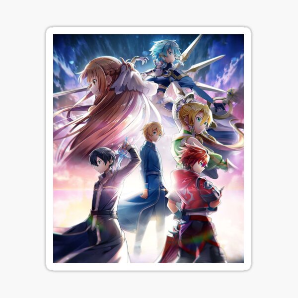 "sword art online sao art" Sticker for Sale by NOELCESTARY | Redbubble