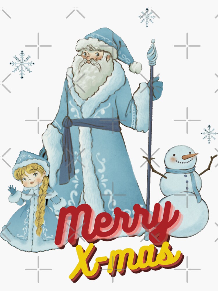 "Santa x Elsa Frozen" Sticker for Sale by Minimallll | Redbubble
