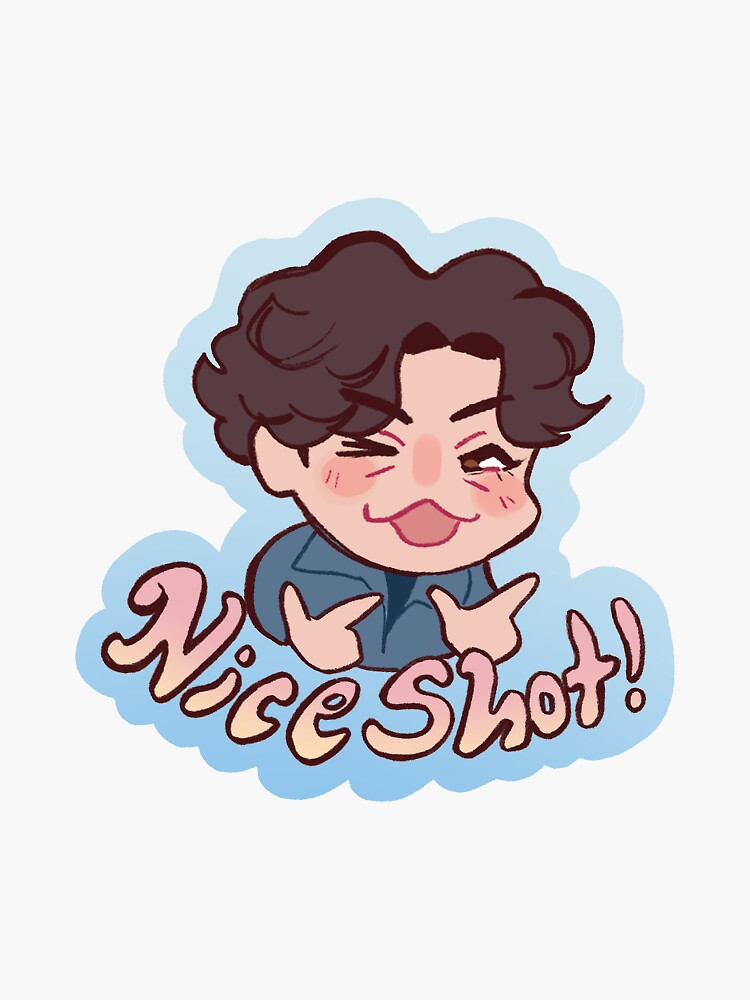 "Nice Shot!" Sticker for Sale by sickandspiteful | Redbubble
