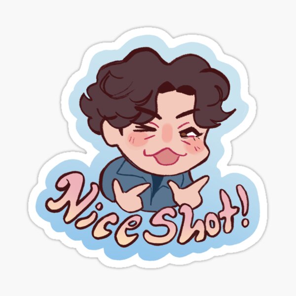 "Nice Shot!" Sticker for Sale by sickandspiteful | Redbubble