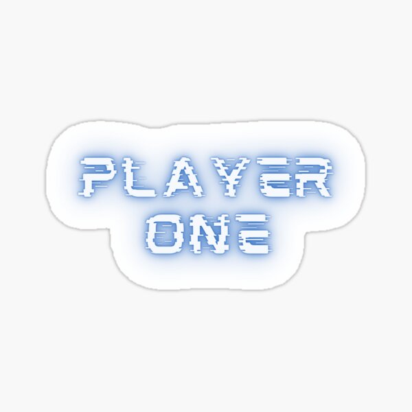 "Classically trained Typical Gamer player one blue Essential" Sticker ...