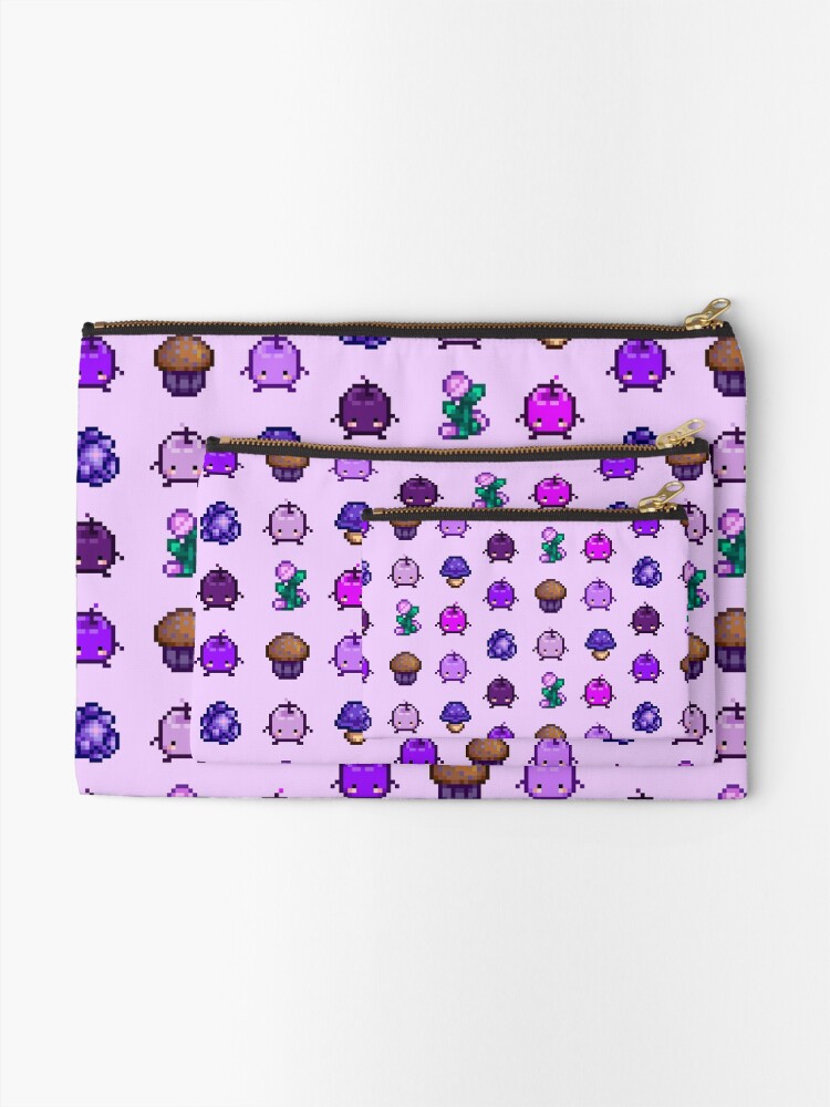 "Stardew Valley Purple Junimo Set" Zipper Pouch for Sale by shadowcass ...