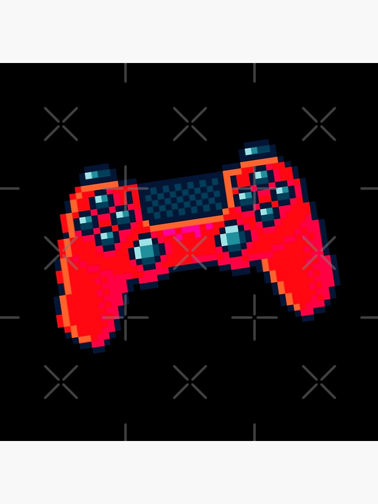 "Typical Gamer red pixel Gamer controller Essential" Poster for Sale by ...