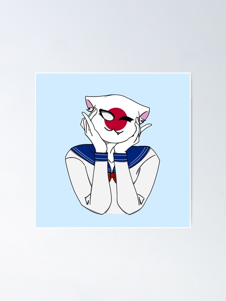 "Japan Countryhuman" Poster for Sale by AntiPolitical | Redbubble