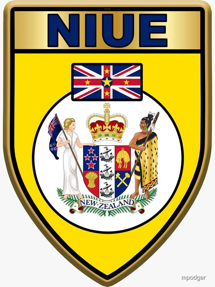 "NIUE Gifts, Masks, Stickers & Products (20)" Sticker for Sale by ...