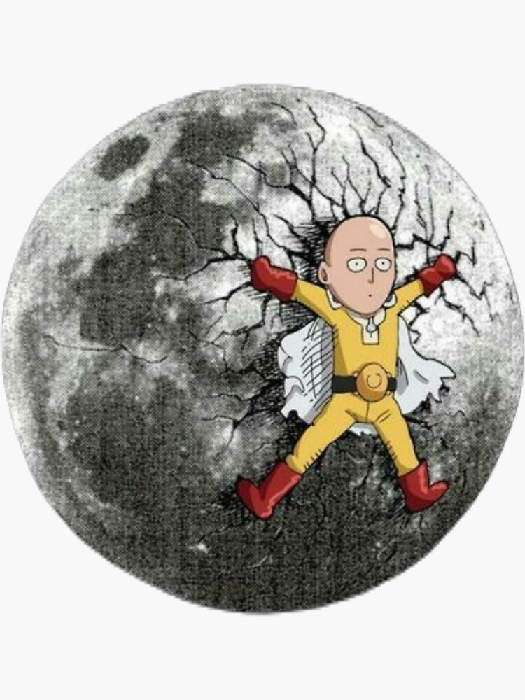 "Bald Man on the Moon" Sticker for Sale by Enterna | Redbubble