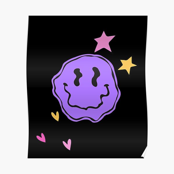 "wavy smile melting smile aesthetic" Poster for Sale by BasmatiShop ...