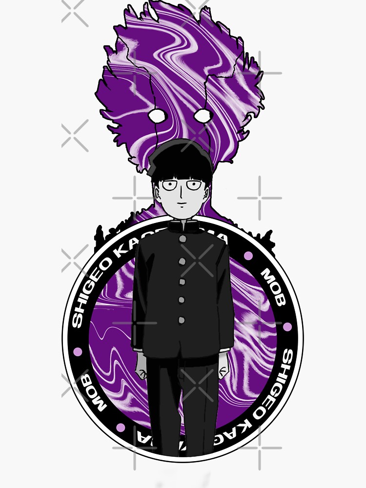 "Shigeo Kageyama Mob Psycho 100" Sticker for Sale by EffingArt | Redbubble