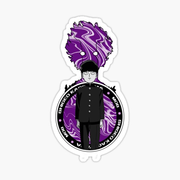 "Shigeo Kageyama Mob Psycho 100" Sticker for Sale by EffingArt | Redbubble