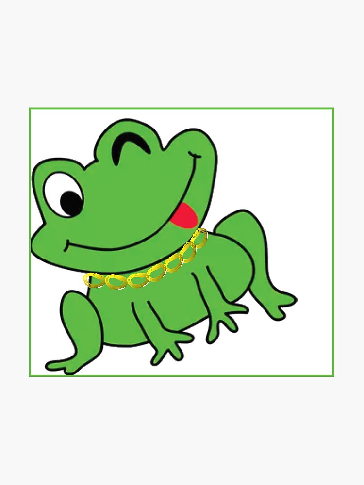 "drippy ahh frog" Sticker for Sale by mr-mango-1 | Redbubble