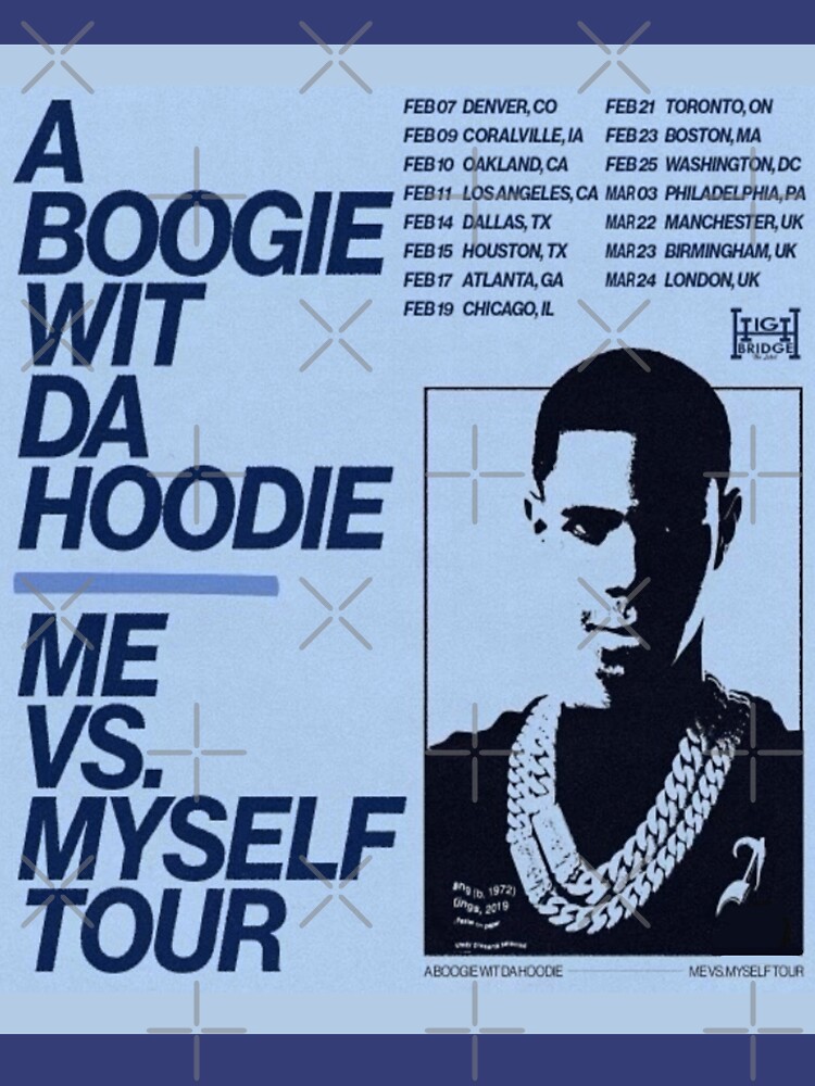 A Boogie Wit Da Hoodie UK Tour 2023 Shirt, Julius Dubose Rapper, Me Vs ...