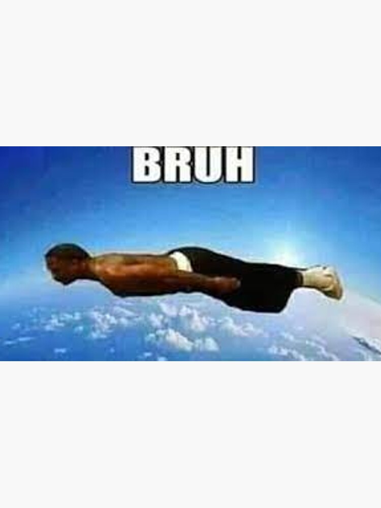 "Flying Man Bruh | Meme" Sticker for Sale by pakjeappelsapje | Redbubble