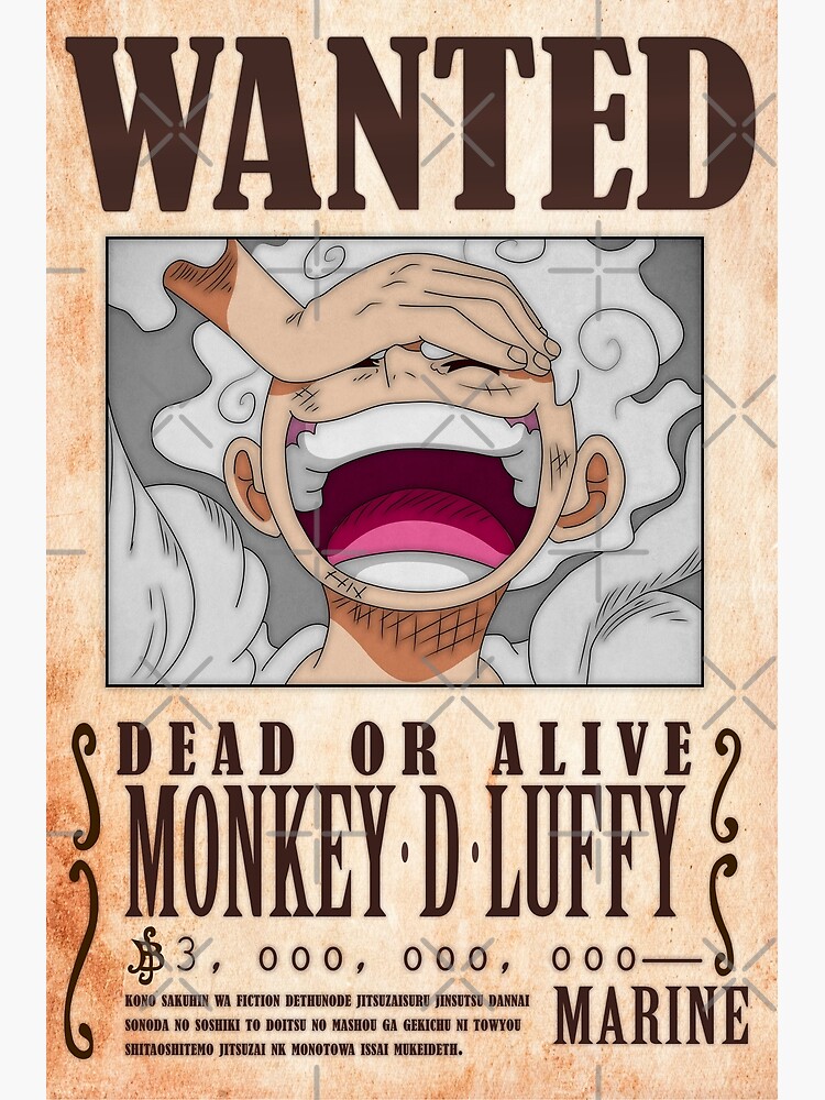 "one piece wanted / Luffy." Poster for Sale by Abdoo-Sliman | Redbubble