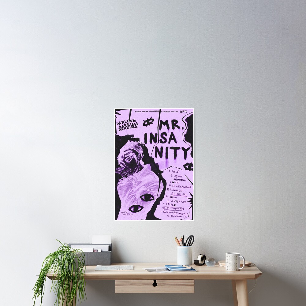 "DPR IAN, Mr Insanity" Poster for Sale by babybluewoo | Redbubble