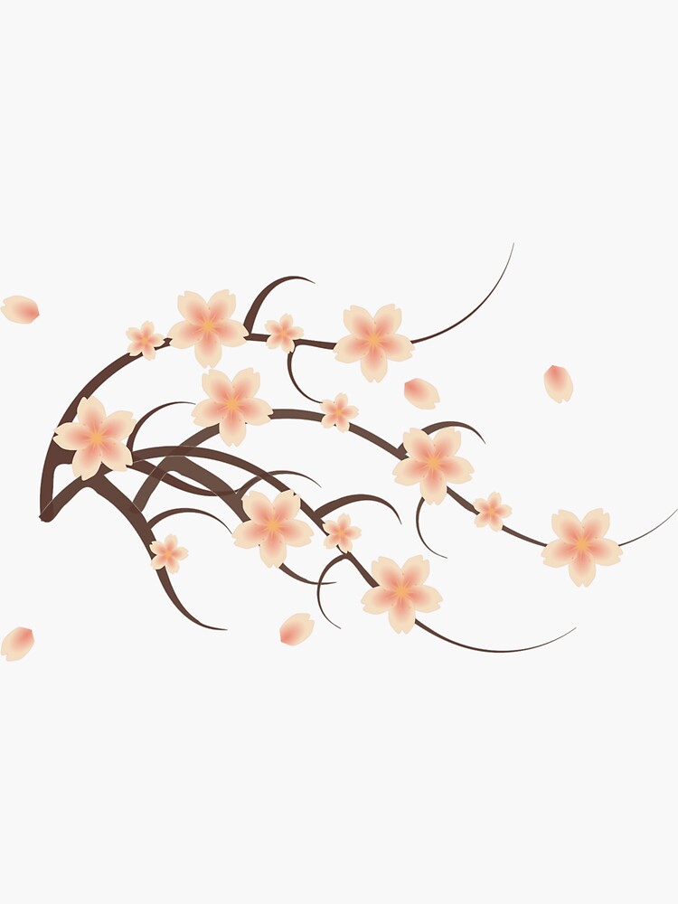 "cherry blossoms after winter, cherry blossoms, haebom," Sticker for ...