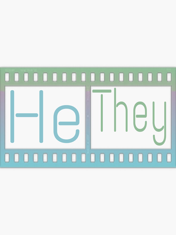 "Mixed film camera pronouns he they" Sticker for Sale by PRONOUNS-R-US ...