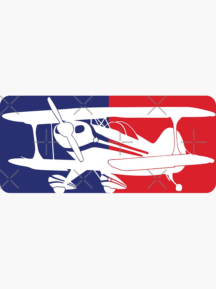 "Pitts Special Aerobatic Biplane Aircraft Logo " Sticker for Sale by ...