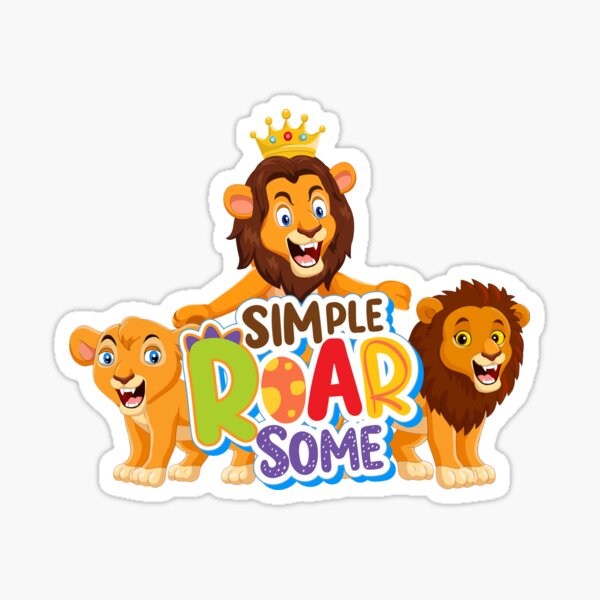 "lion roar" Sticker for Sale by Raniaezz | Redbubble