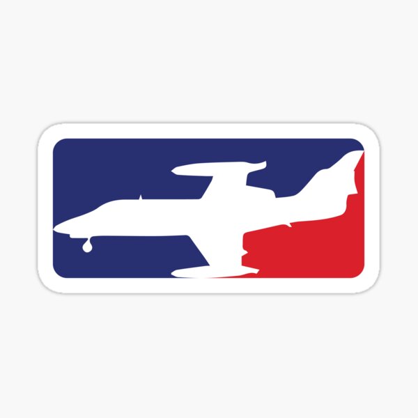 "Learjet MLB inspired Logo" Sticker for Sale by TheTshirtCA | Redbubble