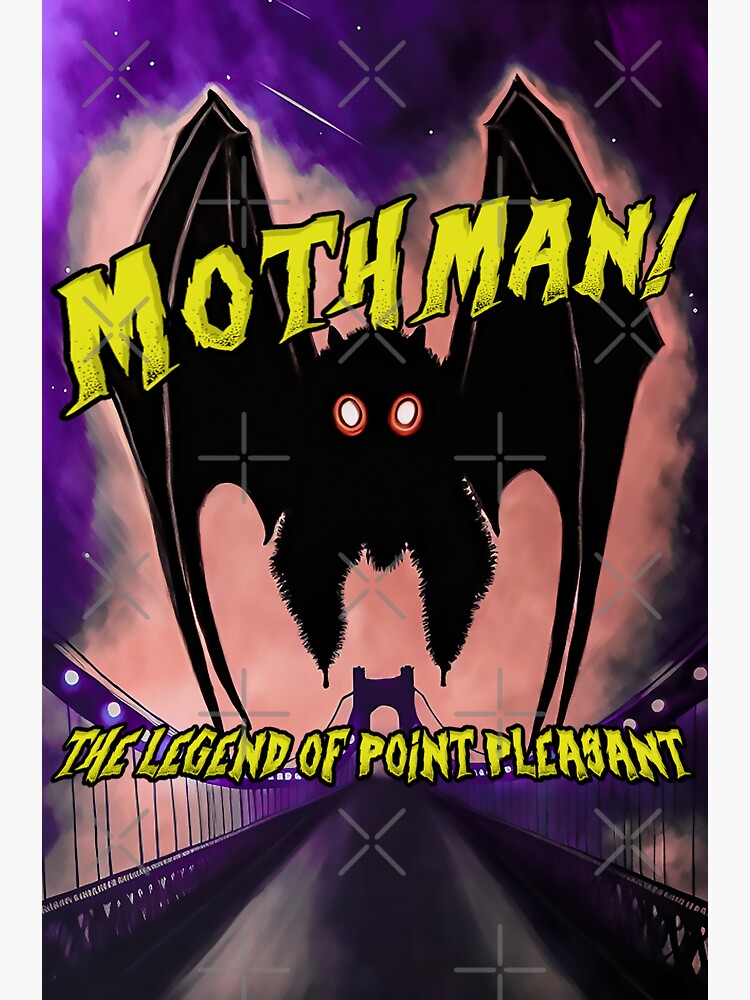 "The Legendary Mothman of Point Pleasant" Sticker for Sale by ShrimpSticks | Redbubble