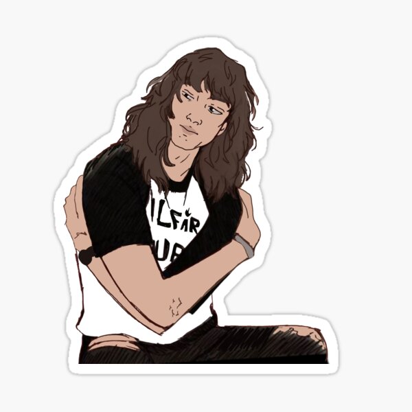 "Eddie Munson - Stranger Things" Sticker for Sale by R-Y-T-H-M | Redbubble