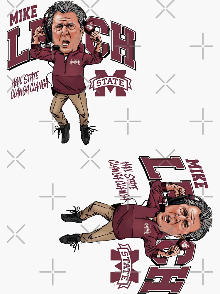 "mike leach" Sticker for Sale by stacyfashion | Redbubble
