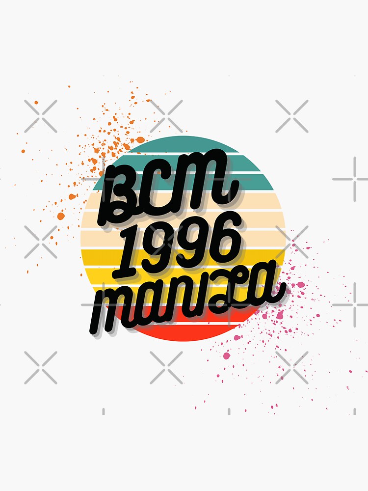 "BCM 1996 MANILA" Sticker for Sale by Designhouse297 | Redbubble