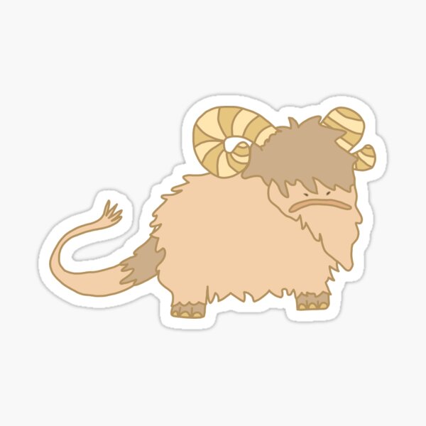 "Bantha" Sticker for Sale by LilBeanShop | Redbubble