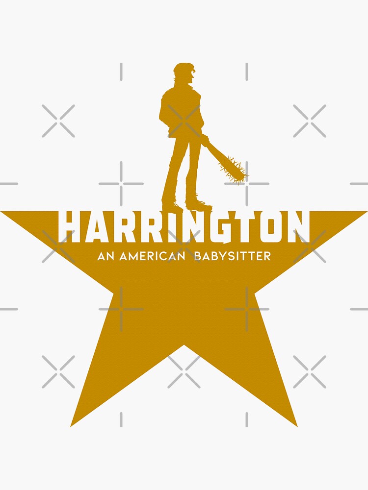 "Harrington an American Babysitter Retro Vintage Gold" Sticker for Sale ...