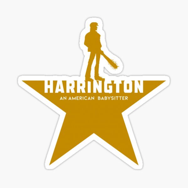 "Harrington an American Babysitter Retro Vintage Gold" Sticker for Sale ...