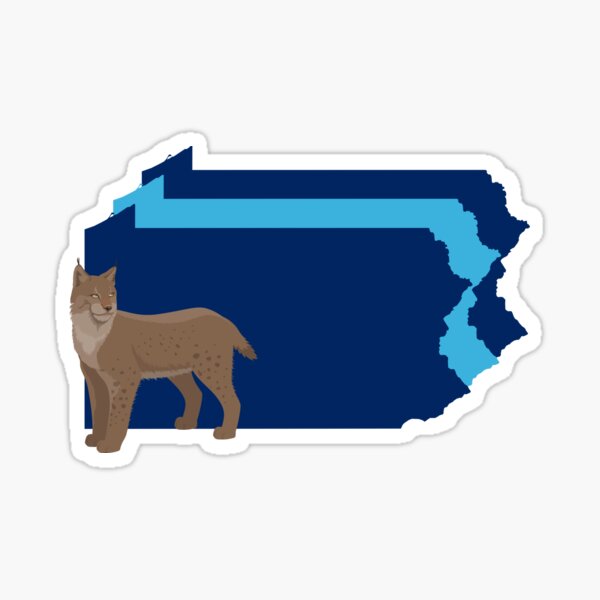 "Pennsylvania Border, Wildcats" Sticker for Sale by LatterDaze | Redbubble