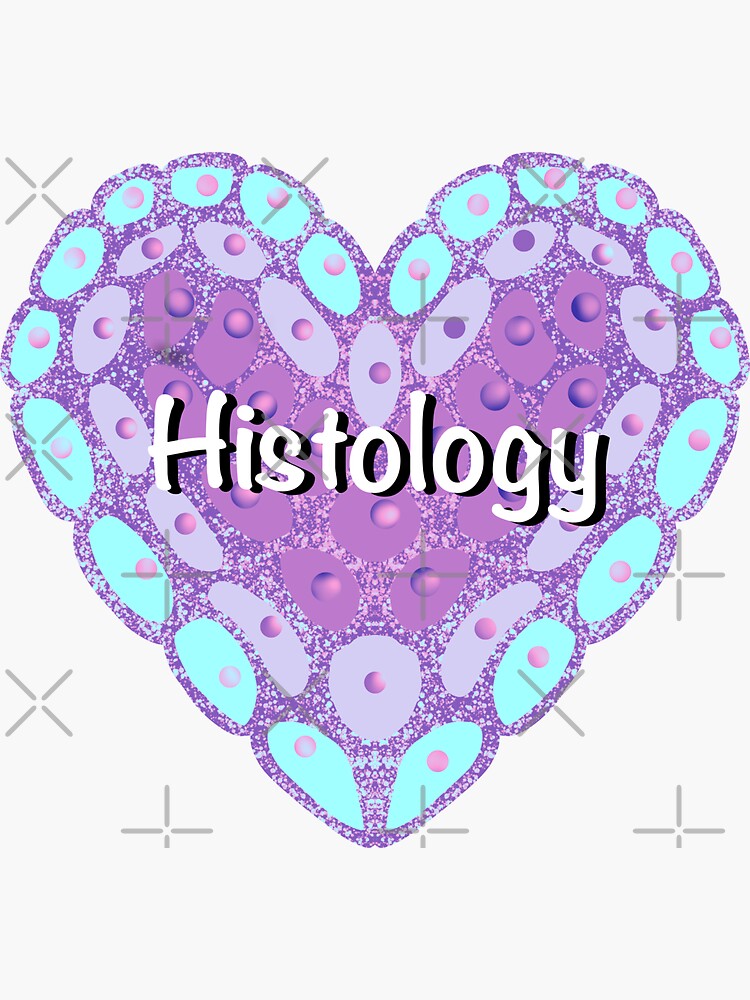 "I love histology 2ND VERSION" Sticker for Sale by Osher-BioArt | Redbubble