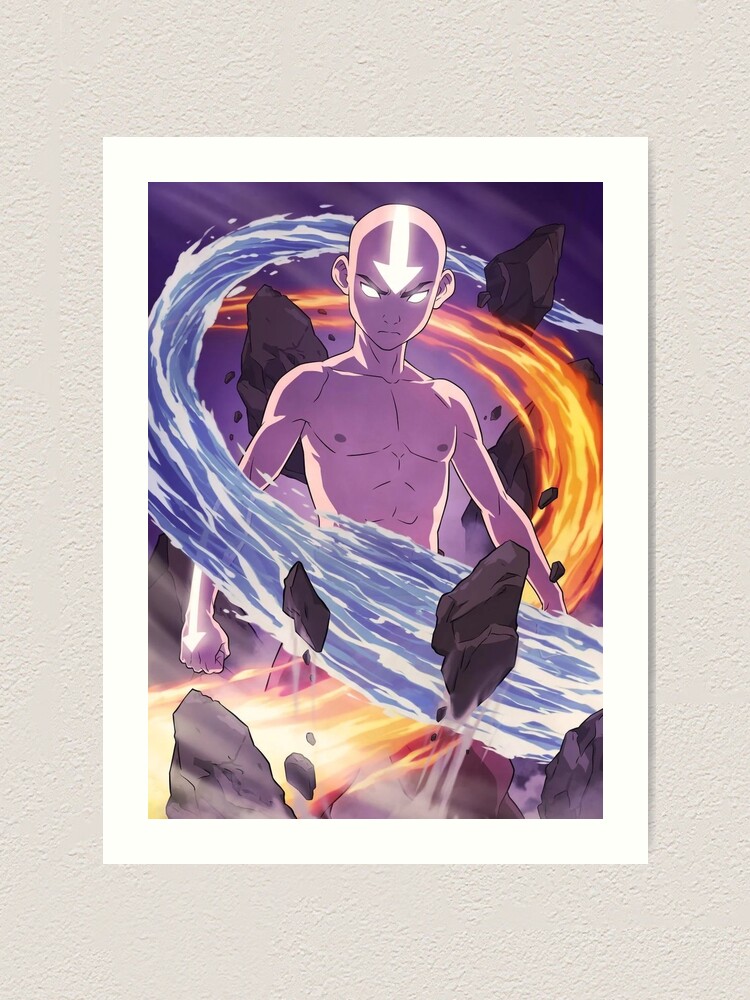 "Avatar Aang - Avatar The Last Airbender" Art Print for Sale by ...