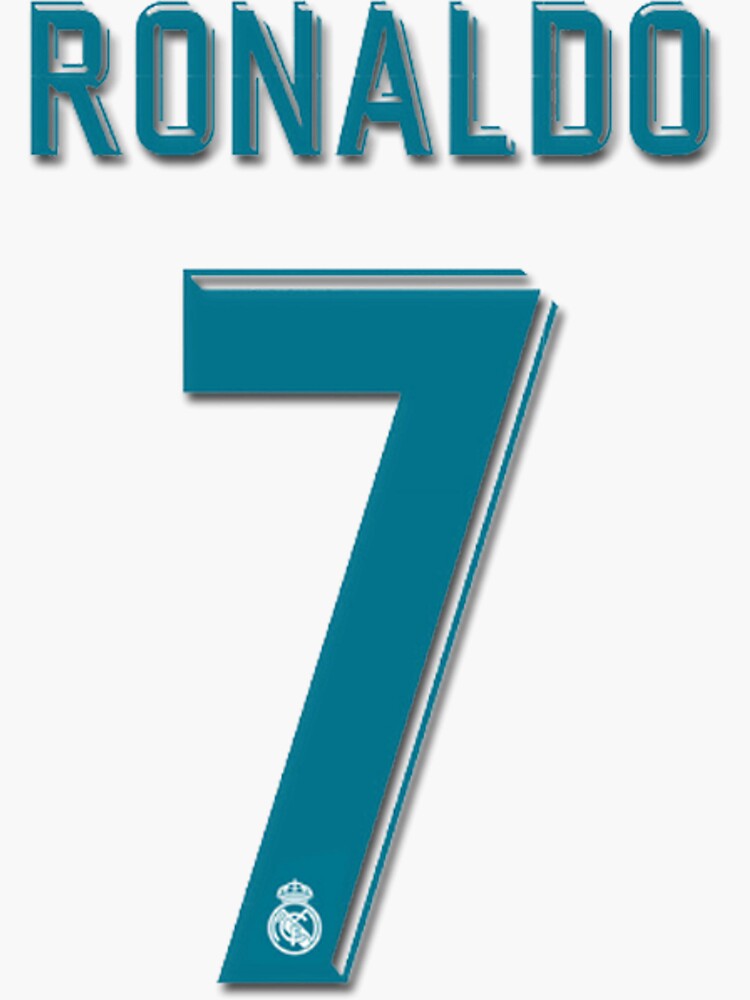 "Ronaldo7" Sticker by Locega | Redbubble