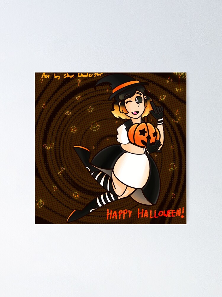 "The Black Hole - Halloween BH-chan" Poster for Sale by wanderstar39 ...