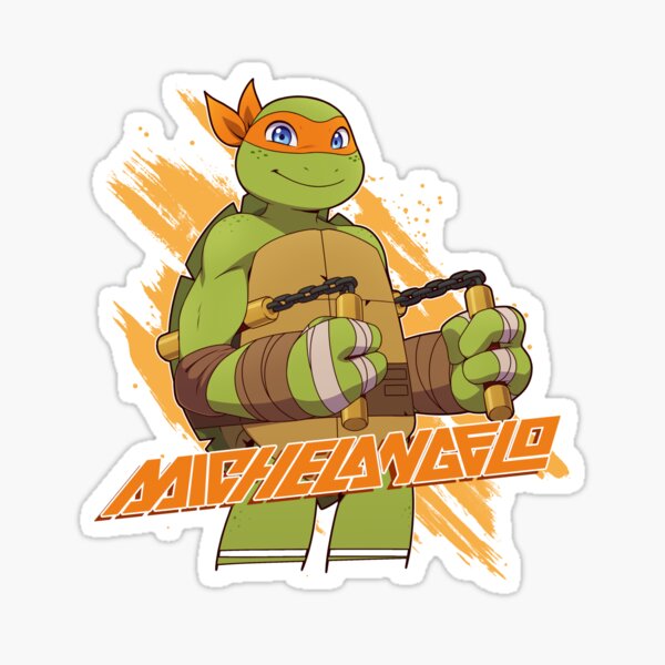 "Michelangelo -- The Wild One" Sticker for Sale by paladilaura | Redbubble