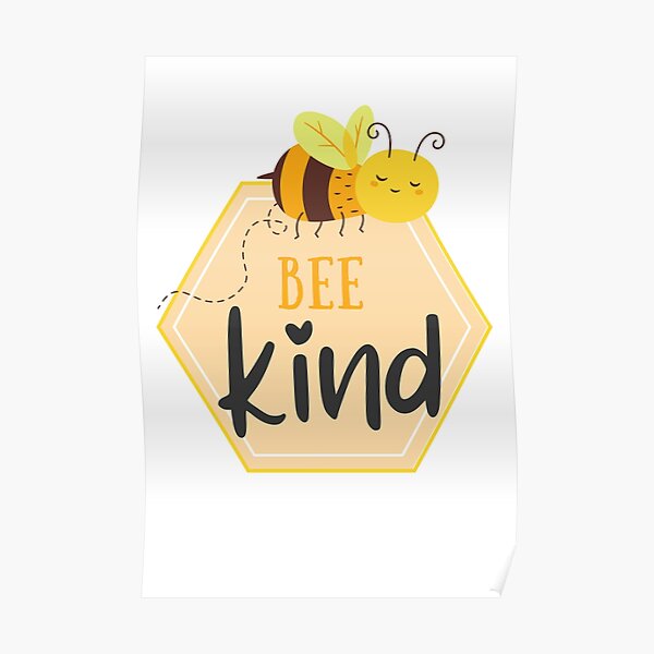 "BEE Kind- BEE Happy- Honey BEE Motivational Inspirational Word Play ...